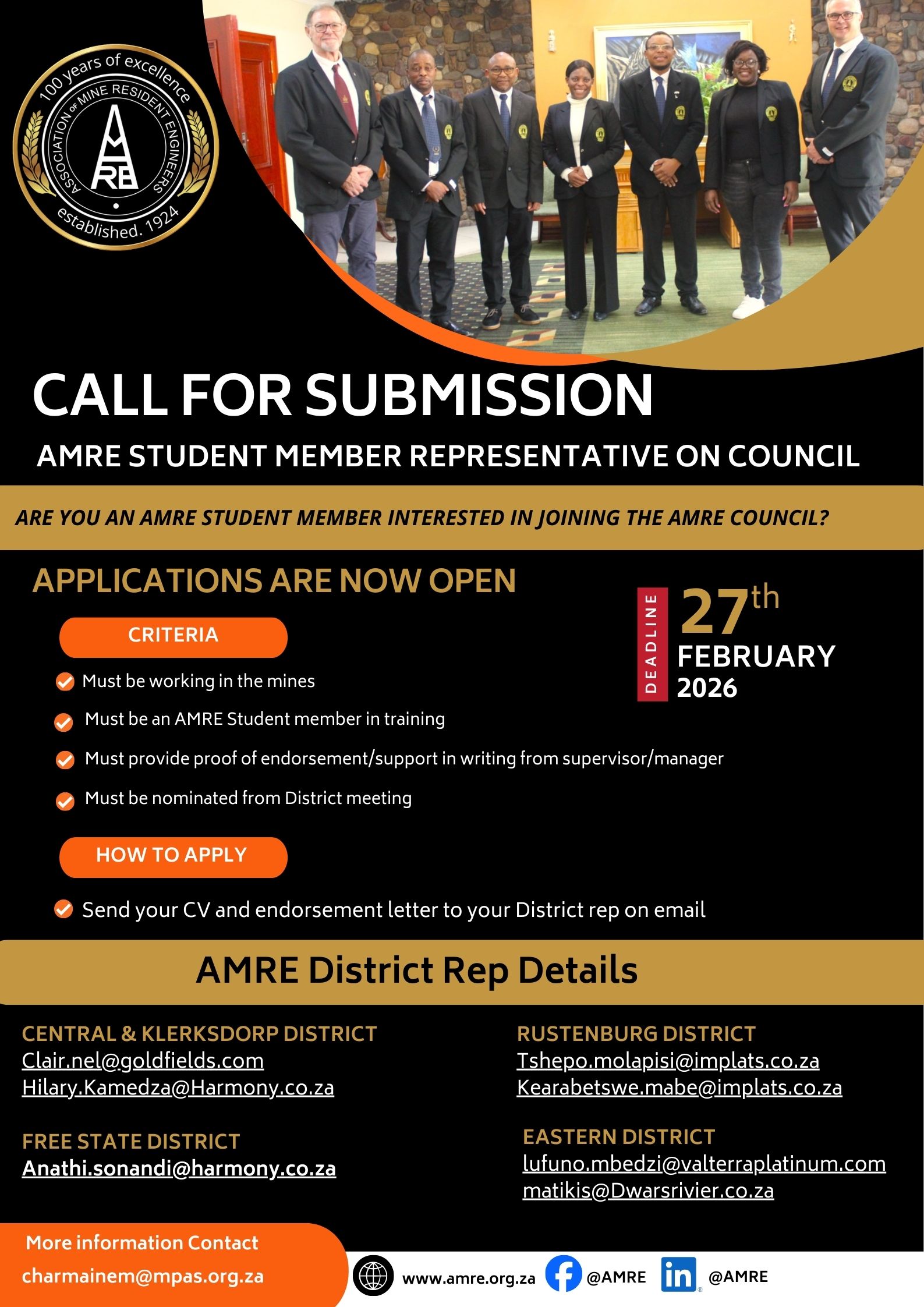 ASSOCIATION OF MINE RESIDENT ENGINEERS OF SOUTH AFRICA